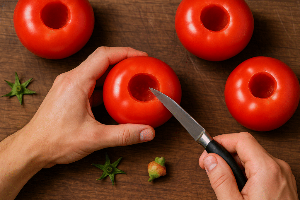 How to Core Tomatoes - Tomato Craze