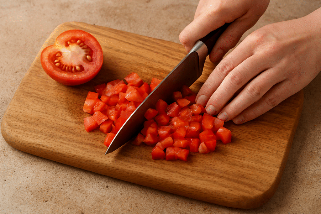 How To Dice or Cut Tomatoes For Tacos - Tomato Craze